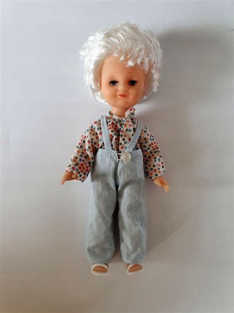 Lalka Gumowa Prl Białe Włosy Wys 32 Cm 12757093928 Oficjalne Archiwum Allegro