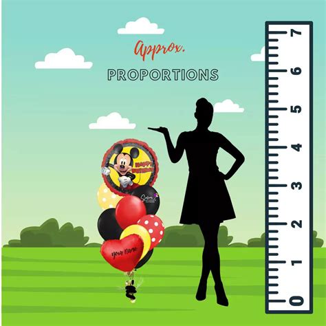 Hbd Mickey Mouse Blast Helium Balloons Birthday Helium Balloons Delivery Available In Salem