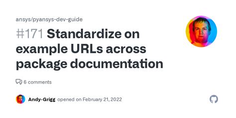 Standardize On Example Urls Across Package Documentation · Issue 171