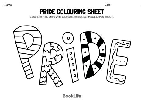 Pride Colouring Sheet Booklife