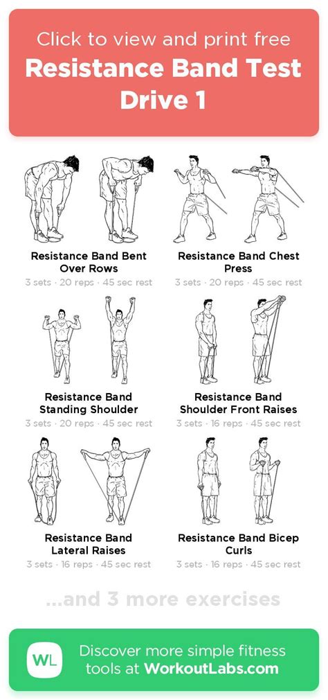Printable Resistance Band Leg Workouts