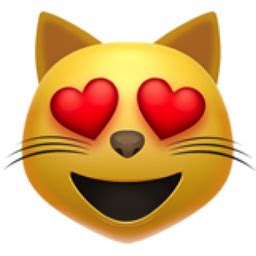 Cat Heart Eyes Emoji