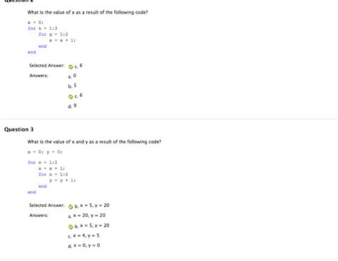 Solved Question What Is The Value Of X As A Result Of The Chegg Com