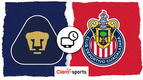 Pumas vs Chivas en vivo Horario y dónde ver por TV el partido de