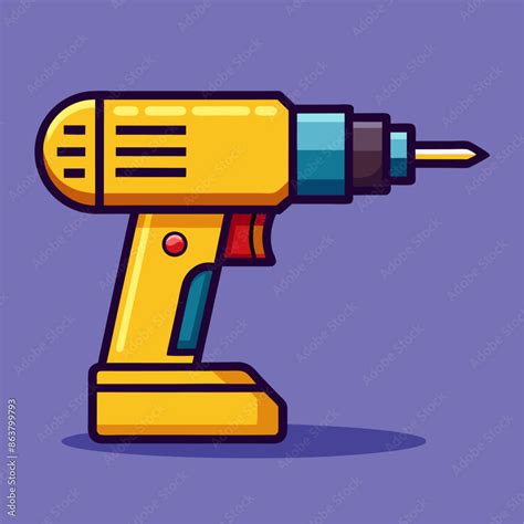 Drill Clipart Cartoon Illustration Drawing Stock Vector Adobe Stock