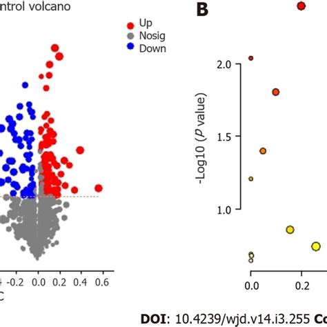 Differential Metabolites And Metabolic Pathways A Volcano Plot Of The
