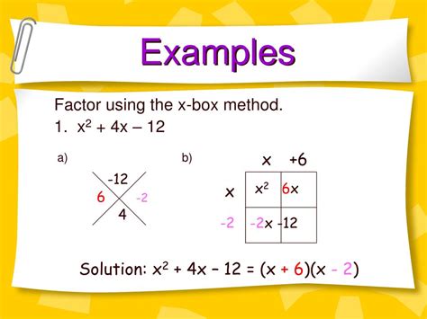 Ppt X Box Factoring Powerpoint Presentation Free Download Id2794774