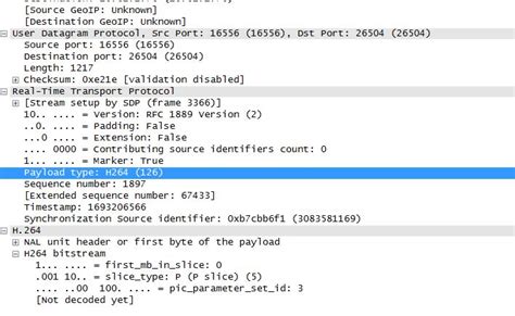 Rtp Payload Type For Video High Definition Cisco Community