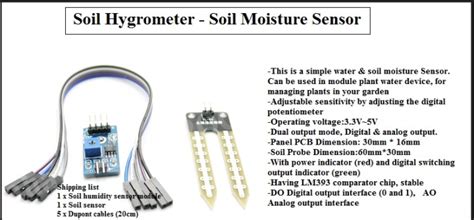 Soil Hygrometer Detection Module Moisture Sensor Plant Sensor Daraz Pk