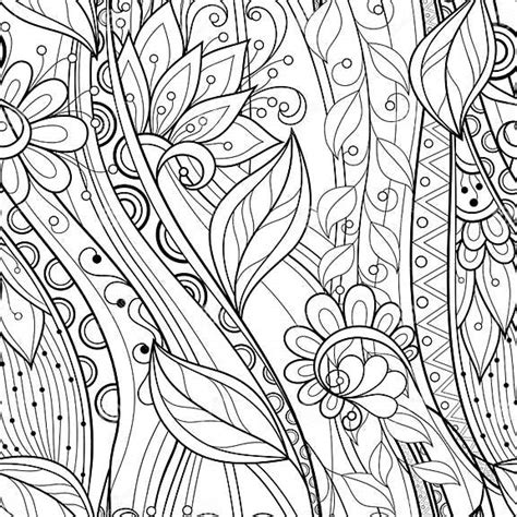 Безшовная Monochrome флористическая картина Иллюстрация вектора