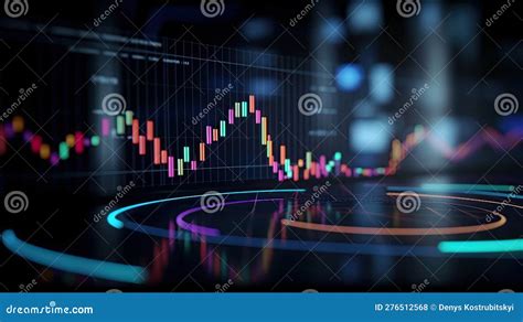 Financial Market Chart And Graph Analysis Ai Generative Stock