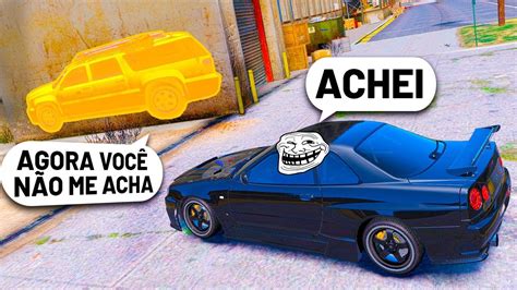 TROLLEI MEU AMIGO USANDO WALL HACK NA FUGA No GTA RP YouTube