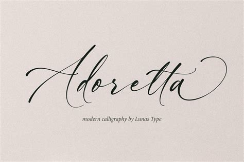 Modern Calligraphy Font Alphabet