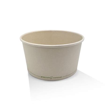 BIOPBS Coated Bamboo Ice Cream Cup 4oz Australian Made Plastic