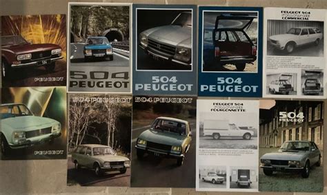 Brochurescatalogues Peugeot 504 Sedan Coupé Cabrio En Catawiki