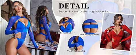 Amazon Avidlove Christmas Lingerie For Women Sheer Teddy Bodysuit Set Sexy Santa Lingerie