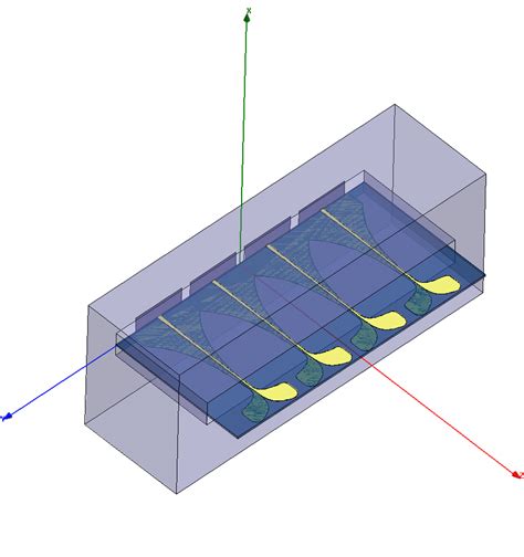 four element subarray hfss model download scientific diagram