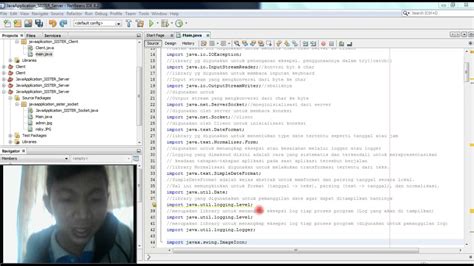 Application Chat Client Server Menggunakan Bahasa Pemrograman Java Netbeans Youtube