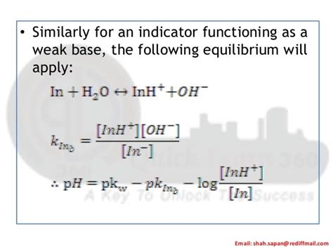 Theories Of Acid Base Indicators