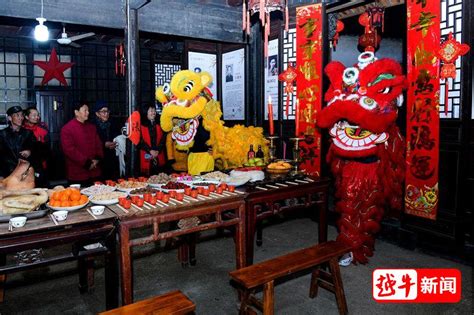 舞狮集市听越剧 绍兴这里年味十足 绍兴网
