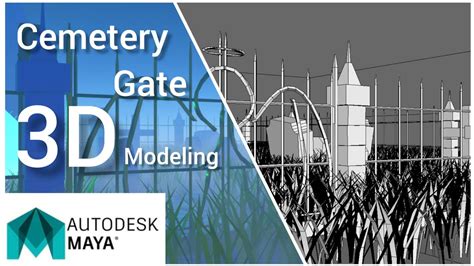 Cemetery Gate Extrude Along A Curve Graveyard 3d Modeling Autodesk
