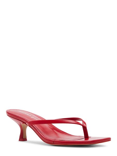 Madden Girl Womens Charlene Thong 2 Inch Kitten Heel Sandal