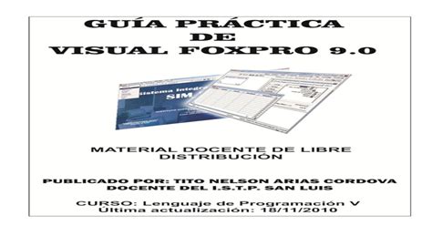 Guía De Visual Fox Pro 90 Pdf Document