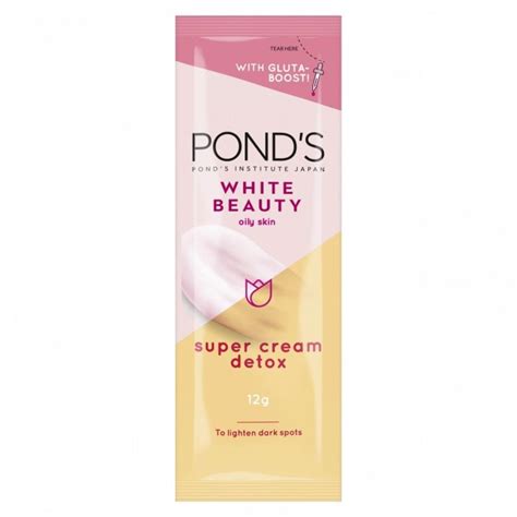 60 Off Ponds White Beauty Super Cream Detox For Oily Skin Bigger Size