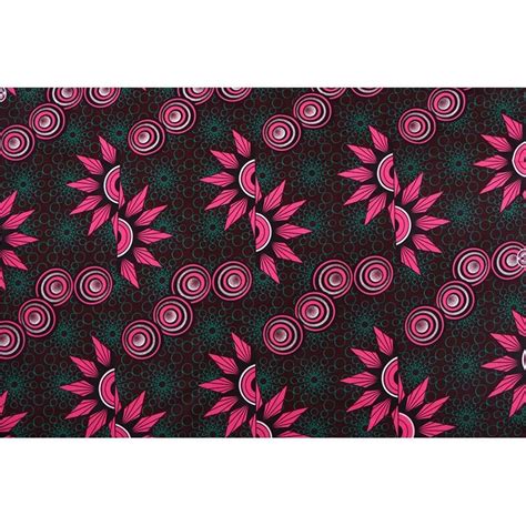 6 Yards Roze Bloem Afrikaanse Wax Polyester Wax St Grandado