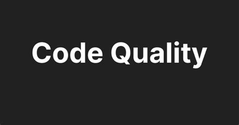code quality linterを使ってソースコードのスタイルを統一したり、静的コード分析でバグを事前に予防する方法について説明します。