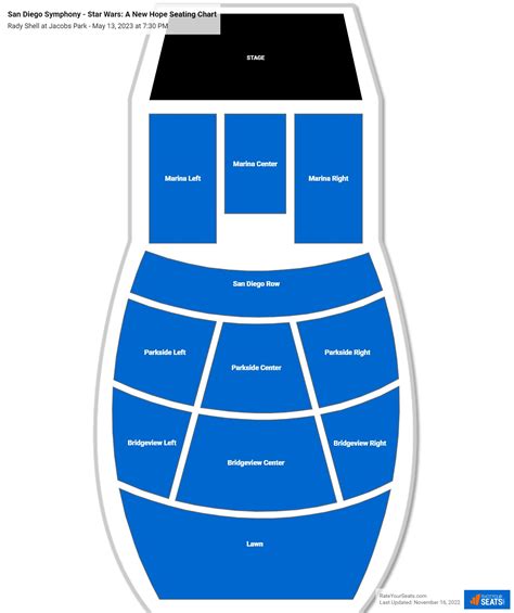 Rady Shell At Jacobs Park Seating Chart