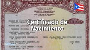 Certificado De Nacimiento En Puerto Rico Cttp