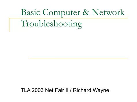 Tla 2003 Troubleshooting V2ppt It And Internet Support Internet