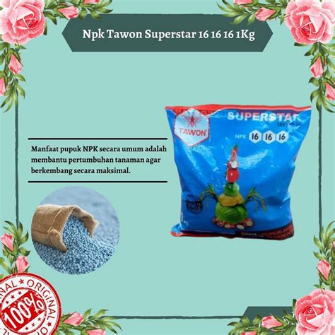 Jual PUPUK NPK 1KG Pupuk Seimbang Tanaman Daun Buah Bunga Npk 16 16