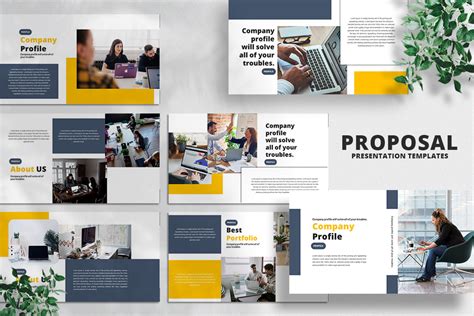 Company Profile Google Slides Template Graphic By Alonkelakon Creative Fabrica