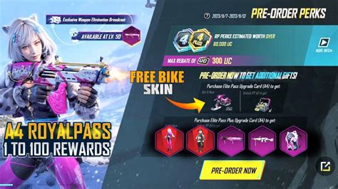 A4 Royal Pass 1 To 100 Rp Reward New Royal Pass Pre Order Perks