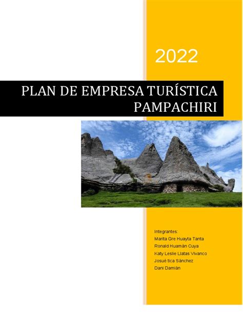 Plan De Empresa Turística Pdf Business Marketing