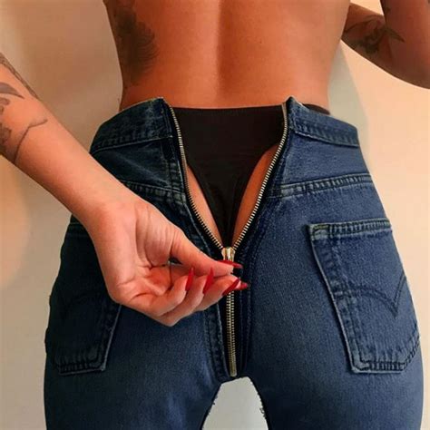 Cheap Womens Sexy Back Zipper Skinny Jeans Tight Jeans Joom