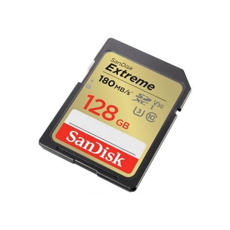Sandisk Extreme Sdxc 128gb Uhs I 180mbs Memory Card Appleme