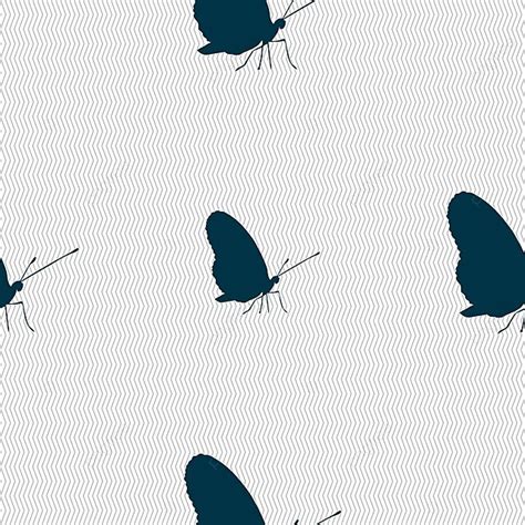 فراشة ناقلات أيقونة هندسية نسيج نمط سلس نمط صورة الخريف المتجه نمط
