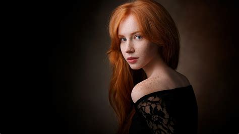 Портрет рыжей девушки · 2560x1440 Qhd And Wqhd 169 бесплатная
