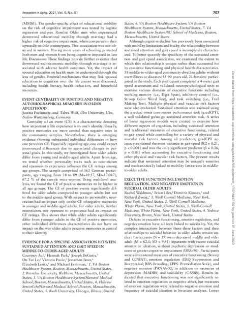 Pdf Music Engagement And Episodic Memory Among Middle Aged And Older Adults A National