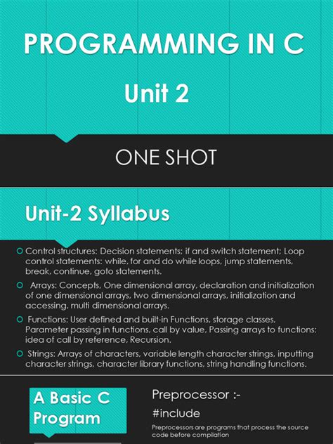 One Shot Pdf Control Flow Computer Programming