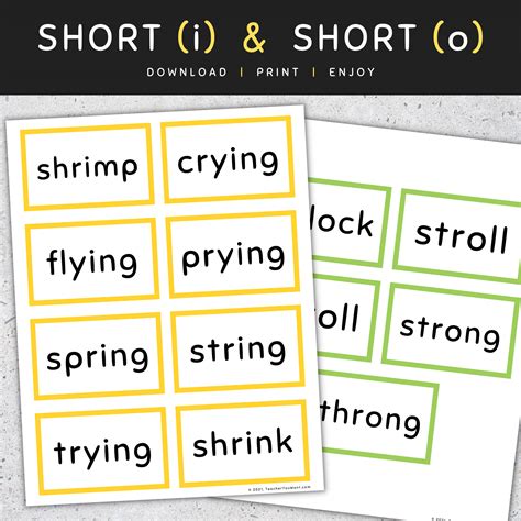 CCCVCC Words Flash Cards Short Vowels A E I O U CCCVCC Words SET Made By Teachers