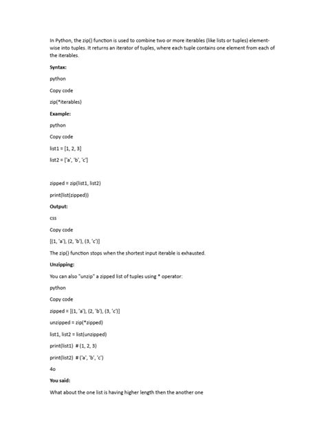 Python Zip Details Pdf