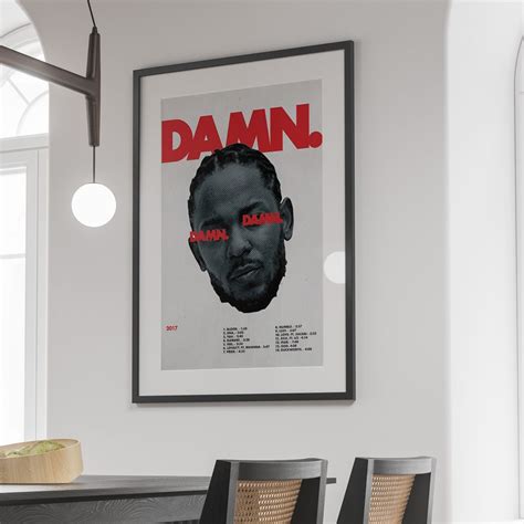 Kendrick Lamar Damn Album Poster 5 X 7 Sold By Cris Alide Sku