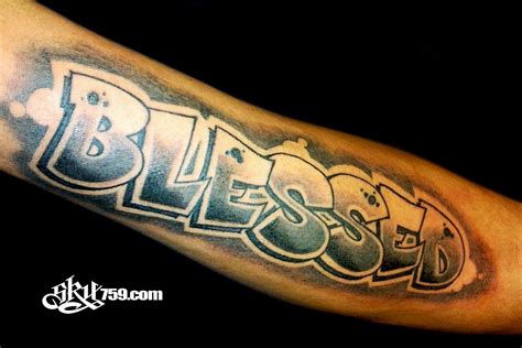 31 Stunning Truly Blessed Neck Tattoo Image HD