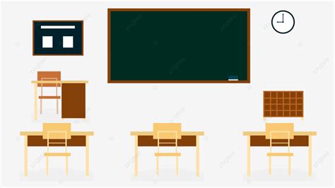 Empty Classroom Design Vector Empty Classroom Classroom Classroom