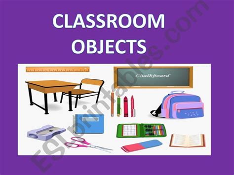Esl English Powerpoints Classroom Objects