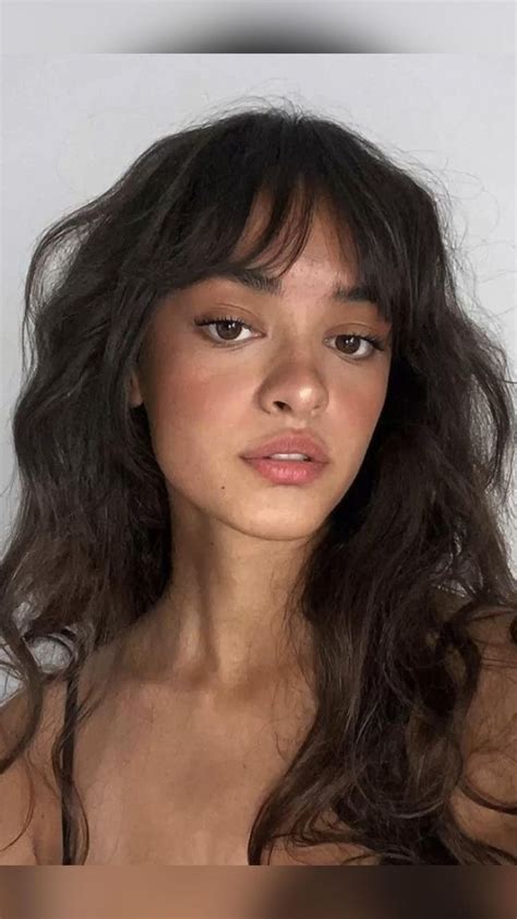 Bangs Haircut Wavy Brown Hairstyles Beachy Hairstyles Brunette